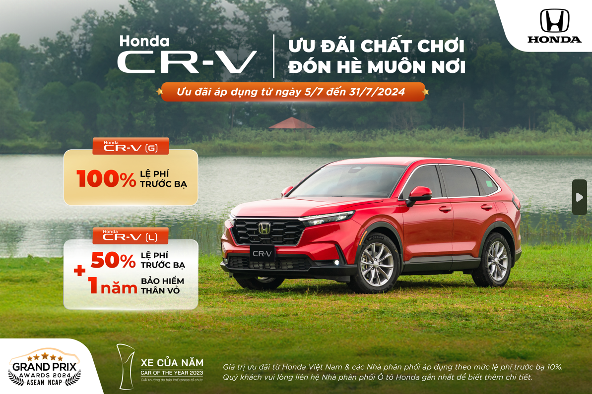 Chương Trình Khuyến Mại Tháng 07 – HVN – HONDA OTO QUANG NAM